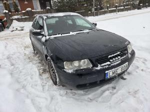 Melns Audi A3 2001 Viļņa, ar dzinēja tilpumu 1.60 L un nobraukumu 198 tūkst. km par 999 €, foto  vietnē AUTOMOTO.COM.LV