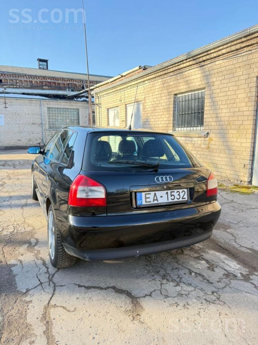 Black Audi A3 2001 in Riga, with an engine capacity of 1.90 L and mileage of 277 thousand km for 2100 €, photo 2 on AUTOMOTO.COM.LV