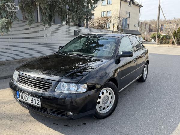 Black Audi A3 2001 in Kaunas, with an engine capacity of 1.80 L and mileage of 255 thousand km for 1950 €, photo 1 on AUTOMOTO.COM.LV