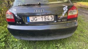Black Audi A3 2001 in Riga, with an engine capacity of 1.90 L and mileage of 282 thousand km for 1000 €, photo 3 on AUTOMOTO.COM.LV