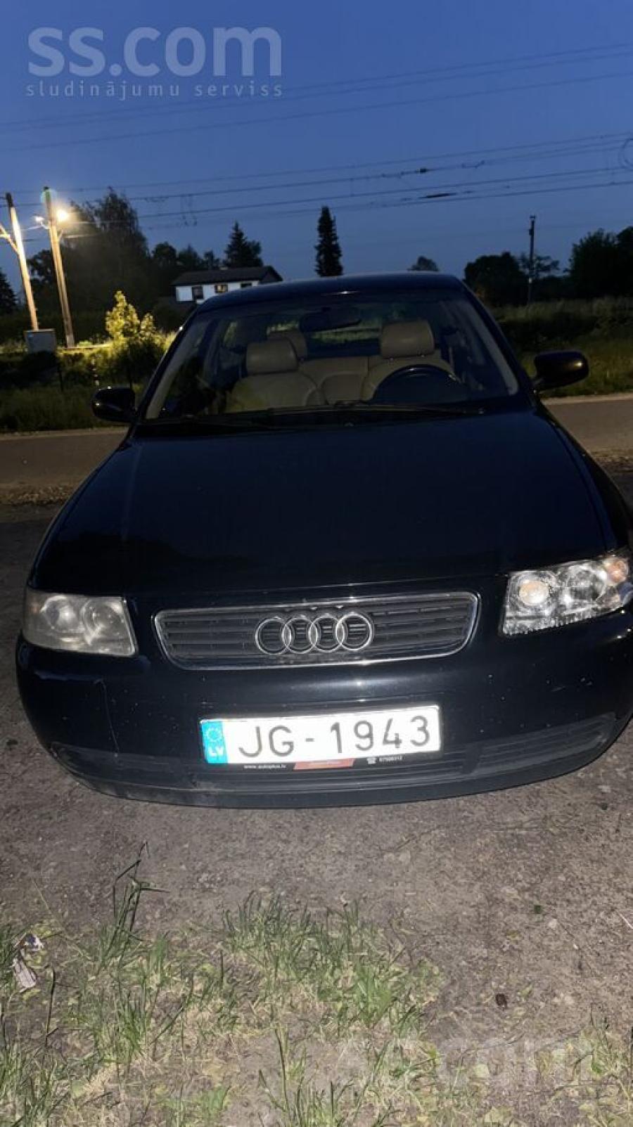 Black Audi A3 2001 in Riga, with an engine capacity of 1.90 L and mileage of 282 thousand km for 1000 €, photo 7 on AUTOMOTO.COM.LV