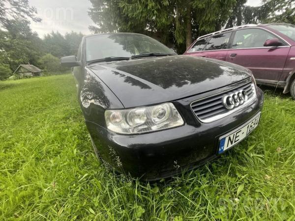 Черный Ауди А3 2001 в Даугавпилс, объемом двигателя 1.90 л и пробегом 365 тыс. км за 1300 €, фото 1 на AUTOMOTO.COM.LV