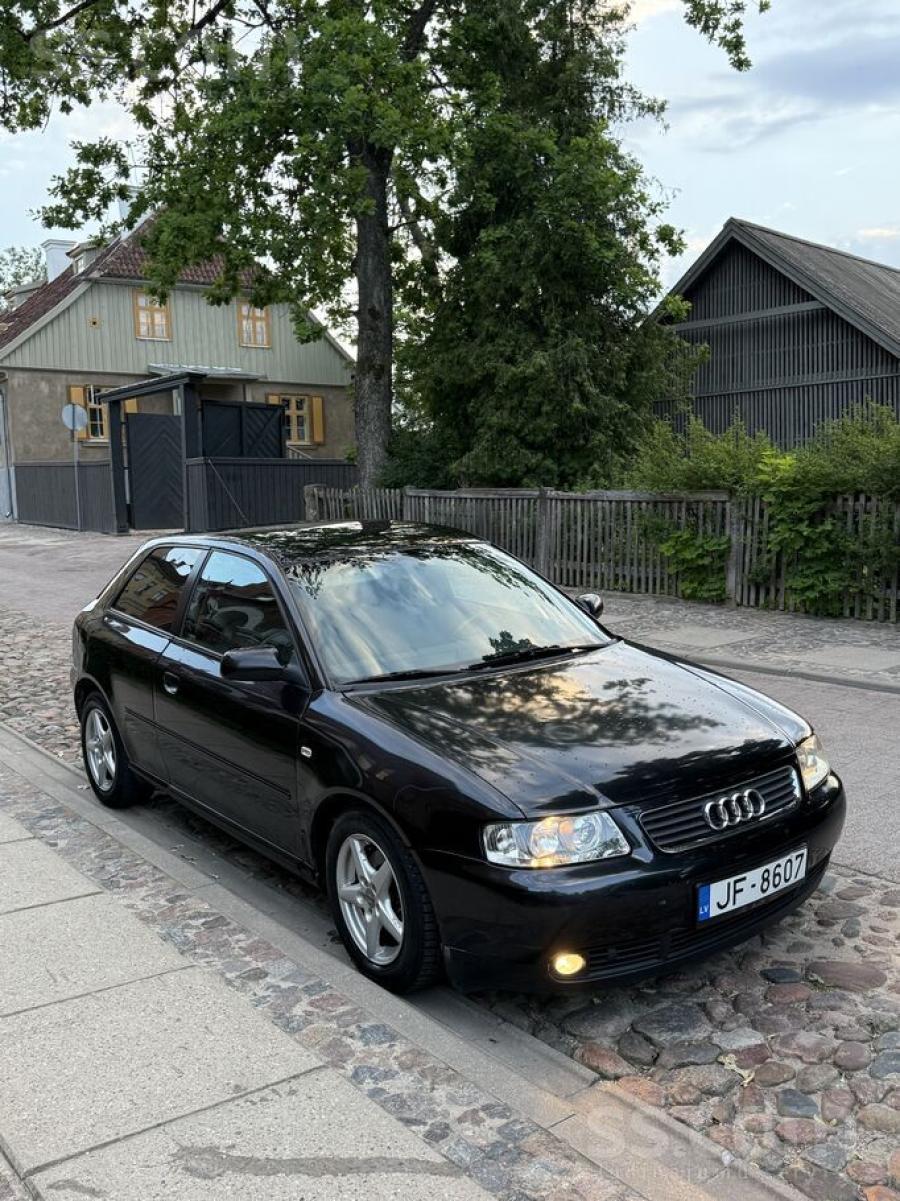 Black Audi A3 2001 in Kuldiga, with an engine capacity of 1.90 L and mileage of 270 thousand km for 1250 €, photo 1 on AUTOMOTO.COM.LV
