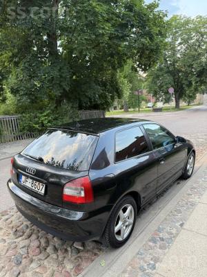 Black Audi A3 2001 in Kuldiga, with an engine capacity of 1.90 L and mileage of 270 thousand km for 1250 €, photo 3 on AUTOMOTO.COM.LV