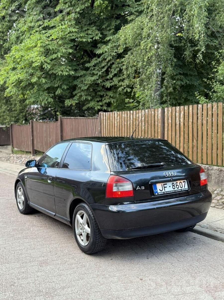 Black Audi A3 2001 in Kuldiga, with an engine capacity of 1.90 L and mileage of 270 thousand km for 1250 €, photo 7 on AUTOMOTO.COM.LV