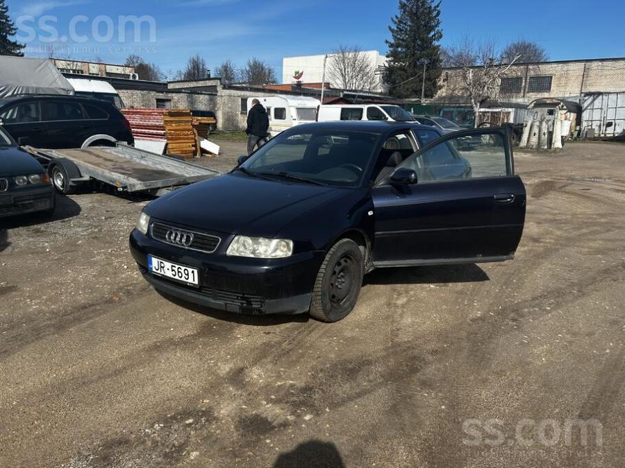 Black Audi A3 2001 in Riga, with an engine capacity of 1.60 L and mileage of 0 thousand km for 350 €, photo 1 on AUTOMOTO.COM.LV