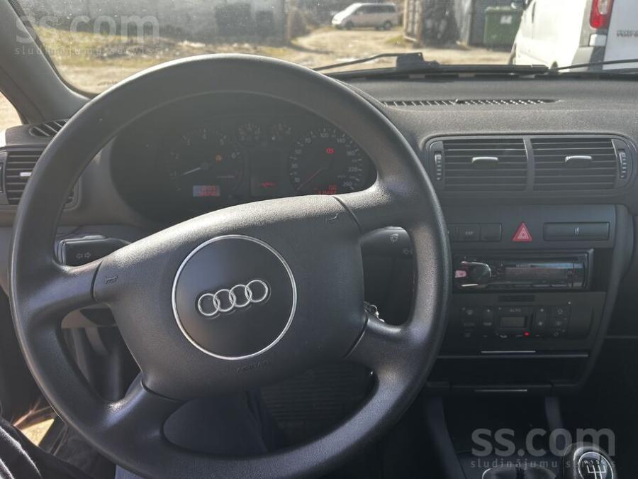 Black Audi A3 2001 in Riga, with an engine capacity of 1.60 L and mileage of 0 thousand km for 350 €, photo 6 on AUTOMOTO.COM.LV