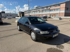 Melns Audi A3 2001 Rīga, ar dzinēja tilpumu 1.60 L un nobraukumu 330 tūkst. km par 950 €, foto  vietnē AUTOMOTO.COM.LV