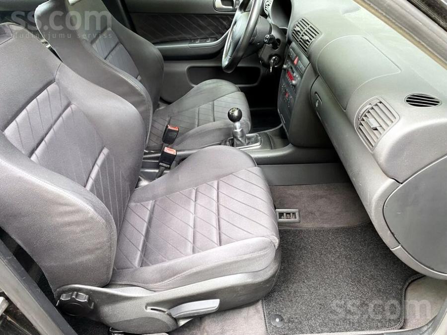Black Audi A3 2001 in Riga, with an engine capacity of 1.90 L and mileage of 332 thousand km for 2700 €, photo 15 on AUTOMOTO.COM.LV