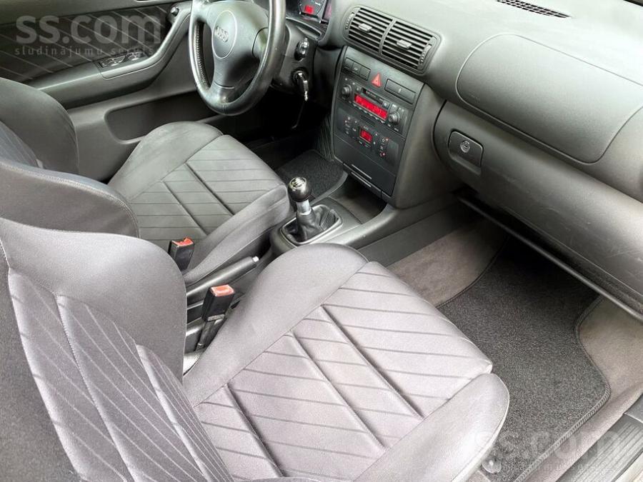 Black Audi A3 2001 in Riga, with an engine capacity of 1.90 L and mileage of 332 thousand km for 2700 €, photo 16 on AUTOMOTO.COM.LV