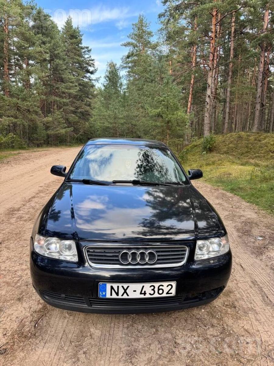 Black Audi A3 2001 in Riga, with an engine capacity of 1.60 L and mileage of 326 thousand km for 1500 €, photo 1 on AUTOMOTO.COM.LV