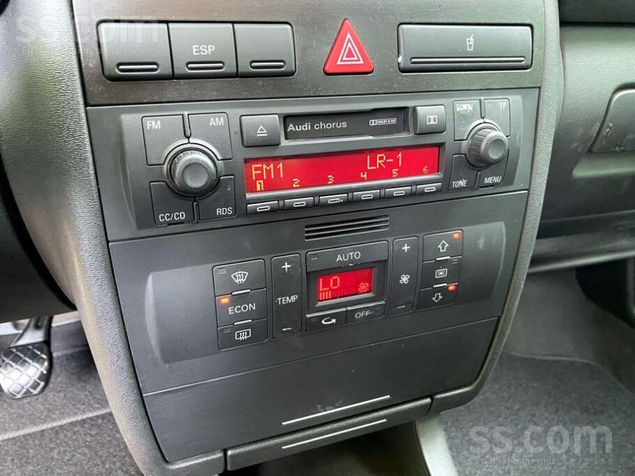Black Audi A3 2001 in Riga, with an engine capacity of 1.90 L and mileage of 332 thousand km for 2500 €, photo 18 on AUTOMOTO.COM.LV