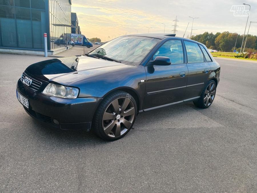 Melns Audi A3 2001 Kauņa, ar dzinēja tilpumu 1.90 L un nobraukumu 318 tūkst. km par 1650 €, foto 1 vietnē AUTOMOTO.COM.LV