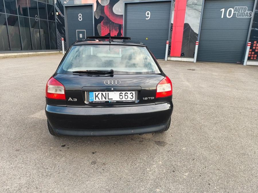 Melns Audi A3 2001 Kauņa, ar dzinēja tilpumu 1.90 L un nobraukumu 318 tūkst. km par 1650 €, foto 7 vietnē AUTOMOTO.COM.LV