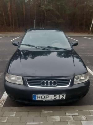 Melns Audi A3 2002 Viļņa, ar dzinēja tilpumu 1.90 L un nobraukumu 376 tūkst. km par 2100 €, foto  vietnē AUTOMOTO.COM.LV