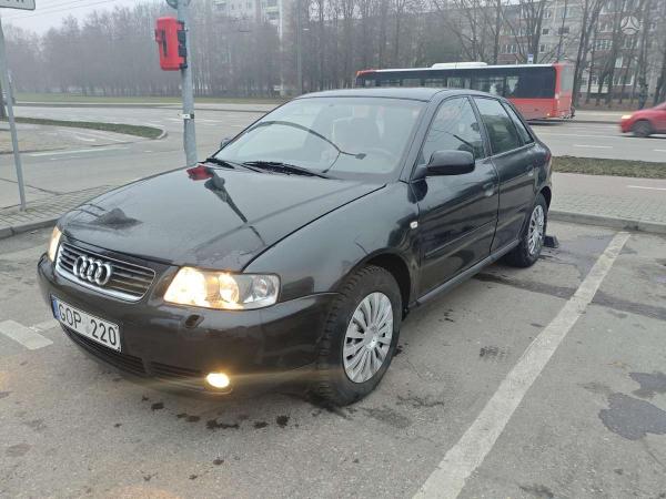 Black Audi A3 2002 in Kaunas, with an engine capacity of 1.90 L and mileage of 320 thousand km for 1300 €, photo 1 on AUTOMOTO.COM.LV