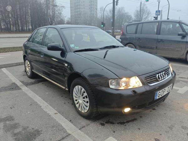 Black Audi A3 2002 in Kaunas, with an engine capacity of 1.90 L and mileage of 320 thousand km for 1300 €, photo 2 on AUTOMOTO.COM.LV