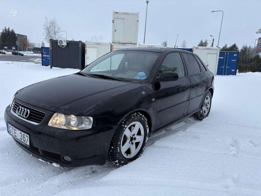Black Audi A3 2002 in Panevezys, with an engine capacity of 1.90 L and mileage of 329 thousand km for 850 €, photo 1 on AUTOMOTO.COM.LV