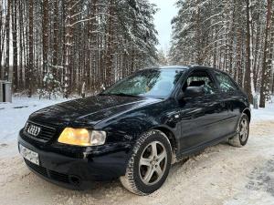 Melns Audi A3 2002 Viļņa, ar dzinēja tilpumu 1.90 L un nobraukumu 300 tūkst. km par 750 €, foto  vietnē AUTOMOTO.COM.LV