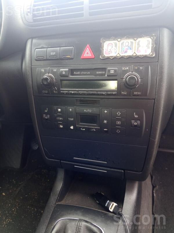 Melns Audi A3 2002 Rīga, ar dzinēja tilpumu 1.90 L un nobraukumu 290 tūkst. km par 1300 €, foto 7 vietnē AUTOMOTO.COM.LV
