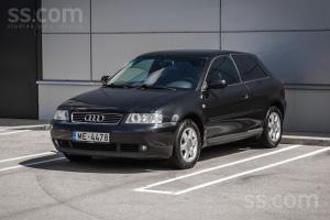Melns Audi A3 2002 Rīga, ar dzinēja tilpumu 1.90 L un nobraukumu 364 tūkst. km par 1490 €, foto  vietnē AUTOMOTO.COM.LV