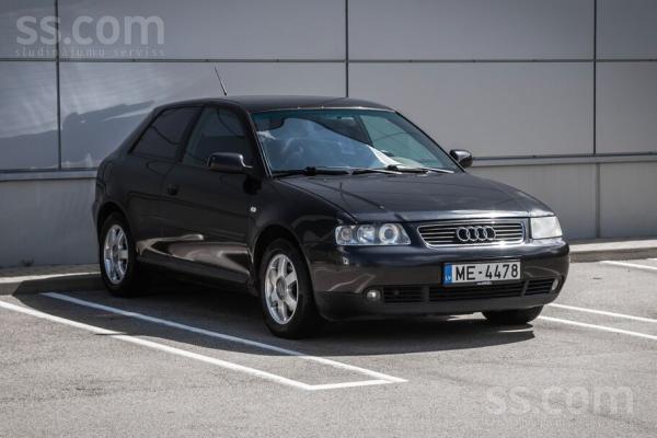 Black Audi A3 2002 in Riga, with an engine capacity of 1.90 L and mileage of 364 thousand km for 1490 €, photo 3 on AUTOMOTO.COM.LV