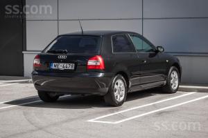 Black Audi A3 2002 in Riga, with an engine capacity of 1.90 L and mileage of 364 thousand km for 1490 €, photo 5 on AUTOMOTO.COM.LV
