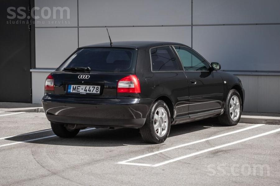 Black Audi A3 2002 in Riga, with an engine capacity of 1.90 L and mileage of 364 thousand km for 1490 €, photo 5 on AUTOMOTO.COM.LV