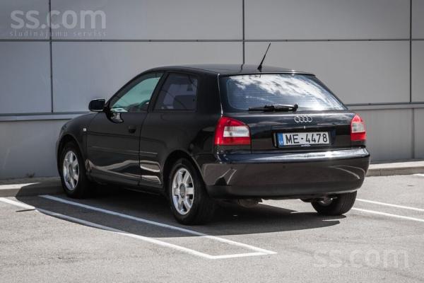 Black Audi A3 2002 in Riga, with an engine capacity of 1.90 L and mileage of 364 thousand km for 1490 €, photo 6 on AUTOMOTO.COM.LV