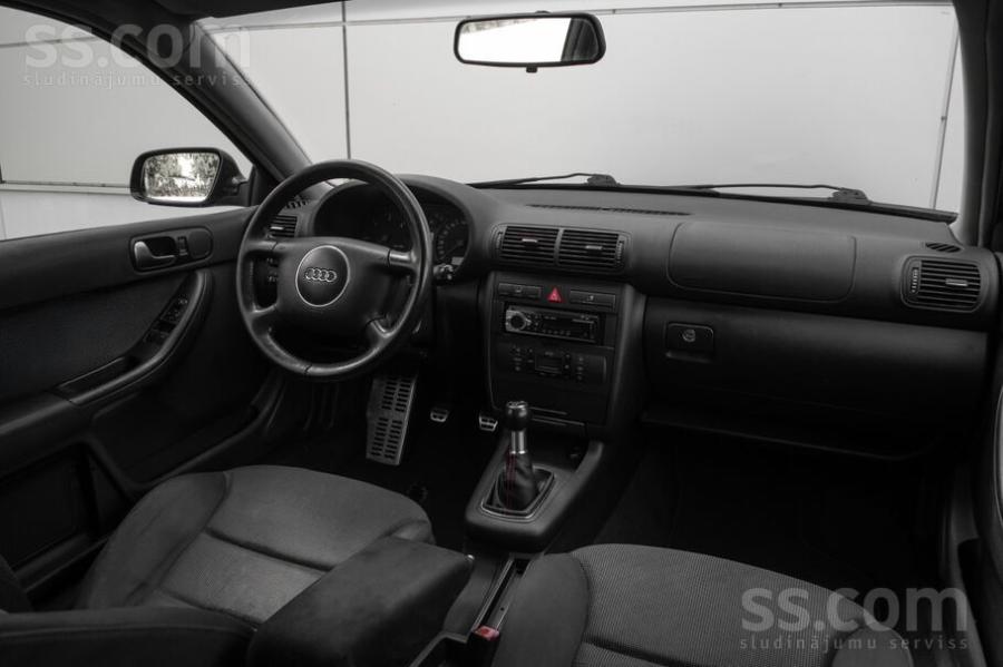 Black Audi A3 2002 in Riga, with an engine capacity of 1.90 L and mileage of 364 thousand km for 1490 €, photo 13 on AUTOMOTO.COM.LV
