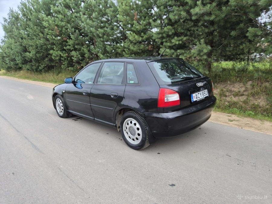 Black Audi A3 2002 in Vilnius, with an engine capacity of 1.60 L and mileage of 205 thousand km for 1350 €, photo 11 on AUTOMOTO.COM.LV