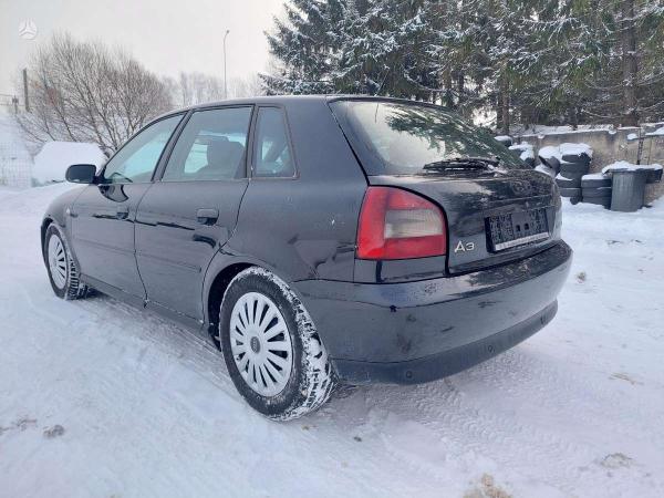 Black Audi A3 2003 in Utena, with an engine capacity of 1.90 L and mileage of 261 thousand km for 1650 €, photo 6 on AUTOMOTO.COM.LV