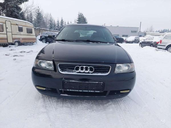 Black Audi A3 2003 in Utena, with an engine capacity of 1.90 L and mileage of 261 thousand km for 1650 €, photo 7 on AUTOMOTO.COM.LV