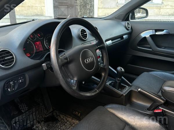 Melns Audi A3 2003 Cēsis, ar dzinēja tilpumu 2.00 L un nobraukumu 476 tūkst. km par 2290 €, foto 7 vietnē AUTOMOTO.COM.LV