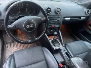 Black Audi A3 2003 in Riga, with an engine capacity of 2.00 L and mileage of 400 thousand km for 1600 €, photo 6 on AUTOMOTO.COM.LV