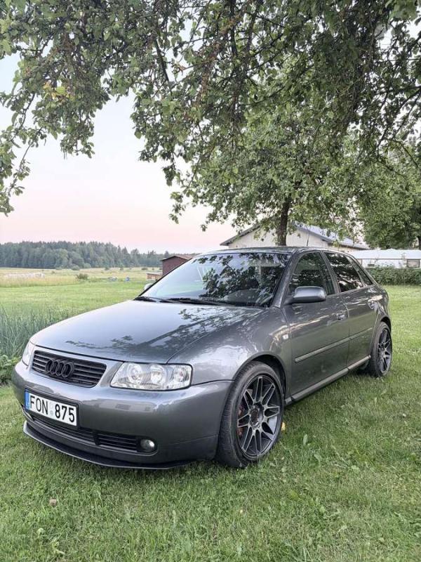Black Audi A3 2003 in Vilnius, with an engine capacity of 1.90 L and mileage of 297 thousand km for 2500 €, photo 8 on AUTOMOTO.COM.LV