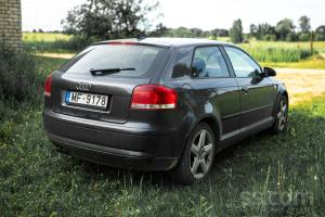 Black Audi A3 2004 in Rezekne, with an engine capacity of 2.00 L and mileage of 389 thousand km for 2250 €, photo 2 on AUTOMOTO.COM.LV