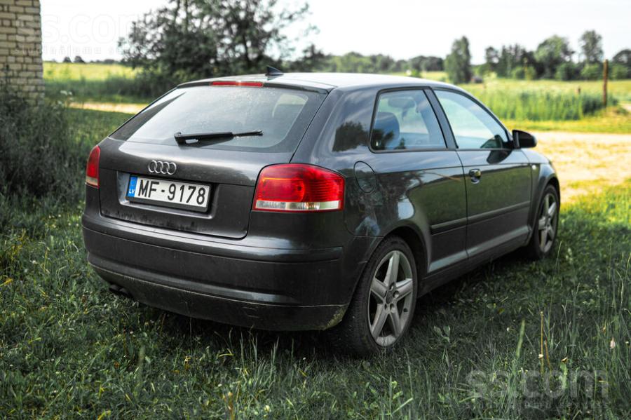 Black Audi A3 2004 in Rezekne, with an engine capacity of 2.00 L and mileage of 389 thousand km for 2250 €, photo 2 on AUTOMOTO.COM.LV