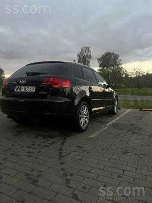 Black Audi A3 2004 in Riga, with an engine capacity of 2.00 L and mileage of 277 thousand km for 1999 €, photo  on AUTOMOTO.COM.LV