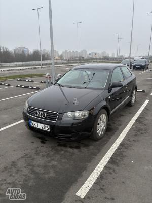 Melns Audi A3 2004 Kauņa, ar dzinēja tilpumu 1.90 L un nobraukumu 447 tūkst. km par 1500 €, foto  vietnē AUTOMOTO.COM.LV