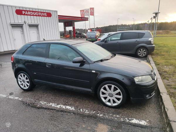 Black Audi A3 2004 in Vilnius, with an engine capacity of 1.97 L and mileage of 357 thousand km for 1800 €, photo 1 on AUTOMOTO.COM.LV