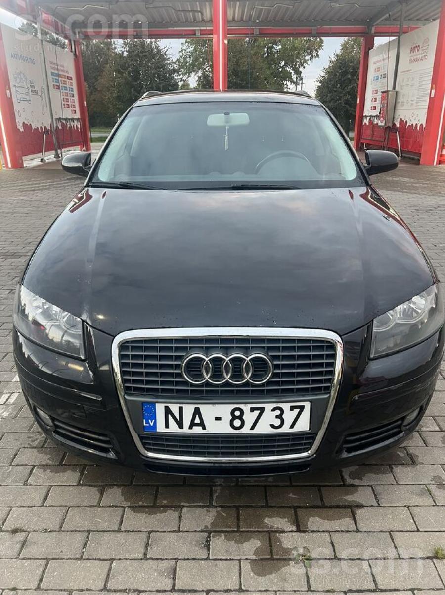 Black Audi A3 2004 in Riga, with an engine capacity of 2.00 L and mileage of 277 thousand km for 1900 €, photo 3 on AUTOMOTO.COM.LV
