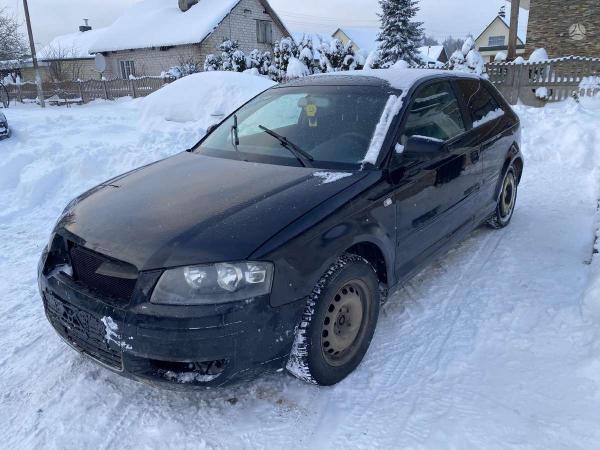 Black Audi A3 2004 in Vilnius, with an engine capacity of 1.97 L and mileage of 300 thousand km for 550 €, photo 1 on AUTOMOTO.COM.LV