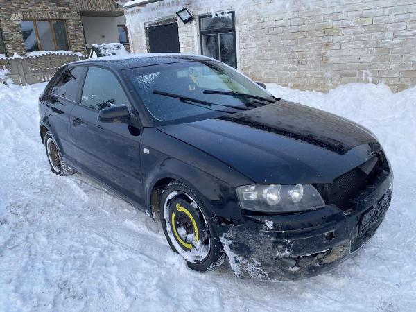 Black Audi A3 2004 in Vilnius, with an engine capacity of 1.97 L and mileage of 300 thousand km for 550 €, photo 2 on AUTOMOTO.COM.LV