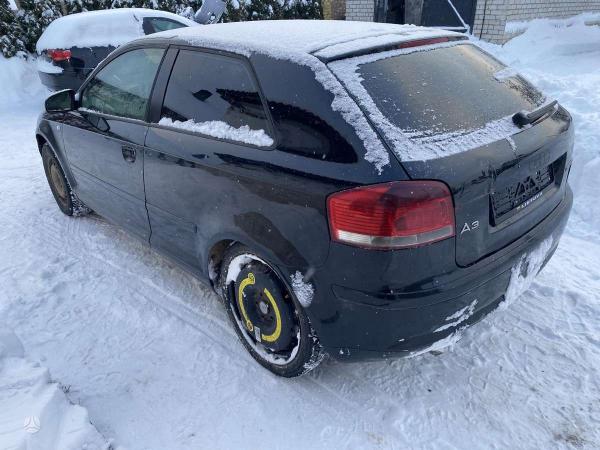 Black Audi A3 2004 in Vilnius, with an engine capacity of 1.97 L and mileage of 300 thousand km for 550 €, photo 4 on AUTOMOTO.COM.LV