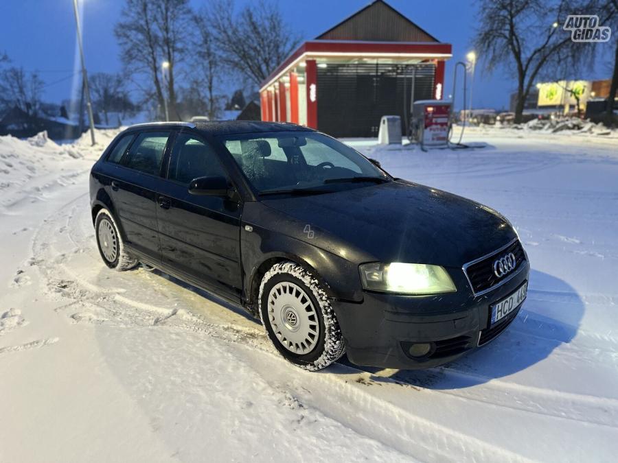 Black Audi A3 2004 in Ukmerge, with an engine capacity of 2.00 L and mileage of 367 thousand km for 650 €, photo 7 on AUTOMOTO.COM.LV