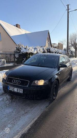 Melns Audi A3 2004 Viļņa, ar dzinēja tilpumu 1.97 L un nobraukumu 347 tūkst. km par 1199 €, foto  vietnē AUTOMOTO.COM.LV
