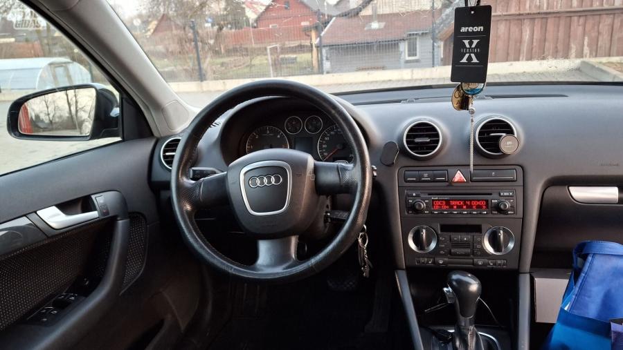 Melns Audi A3 2004 Ukmergė, ar dzinēja tilpumu 2.00 L un nobraukumu 250 tūkst. km par 3200 €, foto 7 vietnē AUTOMOTO.COM.LV