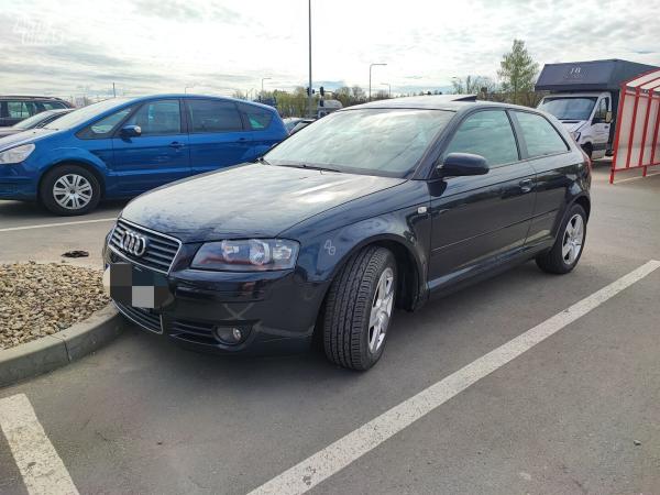 Black Audi A3 2004 in Kaunas, with an engine capacity of 2.00 L and mileage of 277 thousand km for 2350 €, photo 1 on AUTOMOTO.COM.LV