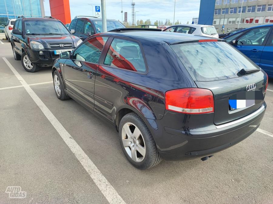 Black Audi A3 2004 in Kaunas, with an engine capacity of 2.00 L and mileage of 277 thousand km for 2350 €, photo 3 on AUTOMOTO.COM.LV